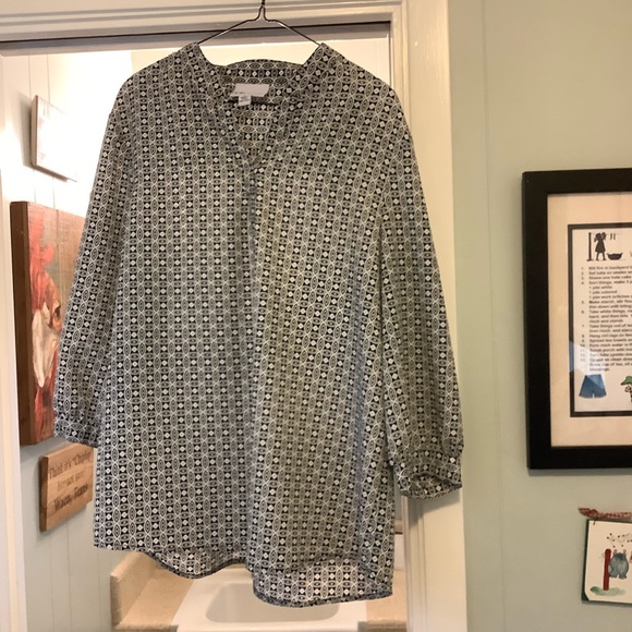 Tog Shop | Tops | The Tog Shop Top In A Small Print With Long Sleeves ...